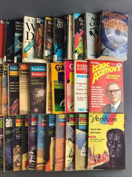 Group of Appx 80 assorted Science Fiction books/magazines - Matthew ...