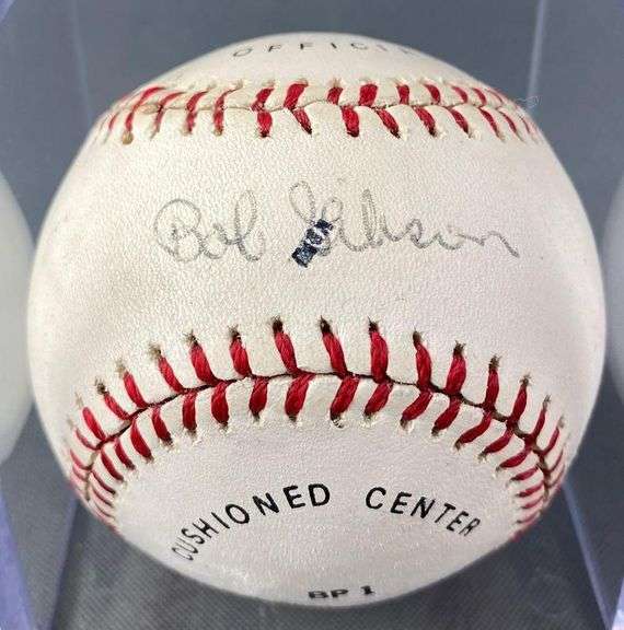 Bob Gibson Signed Baseball - Matthew Bullock Auctioneers