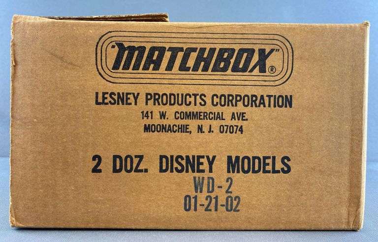 Full shipping box of Matchbox Walt Disney die-cast vehicles - Matthew ...