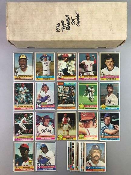 1976 Topps Baseball Card Set - Matthew Bullock Auctioneers