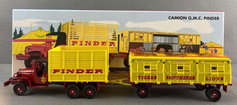 French Market CIJ Norev Camion G.M.C. Pinder Circus Truck and Trailer ...