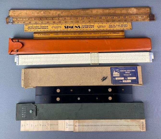 Group of Rulers and Brick Scales - Matthew Bullock Auctioneers