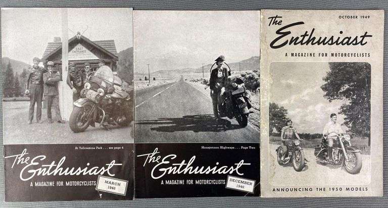 Group of 3 Harley Davidson Motorcycle The Enthusiast Magazines ...