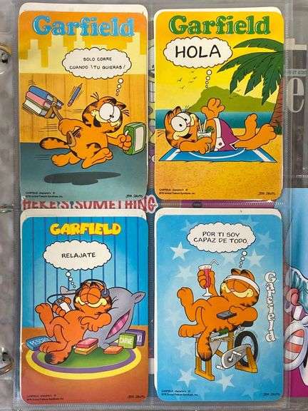 Postcards-Cartoons Garfield Artist Signed - Matthew Bullock Auctioneers