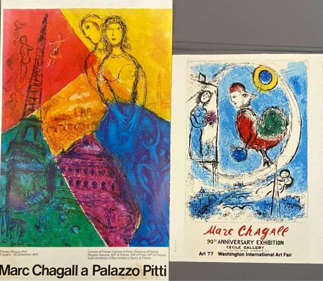 Group of 2 Marc Chagall Posters - Matthew Bullock Auctioneers