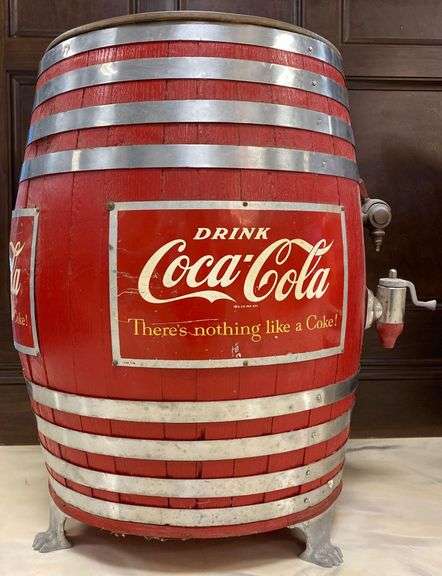 Vintage Coca Cola Barrel Soda Fountain Dispenser - Matthew Bullock ...