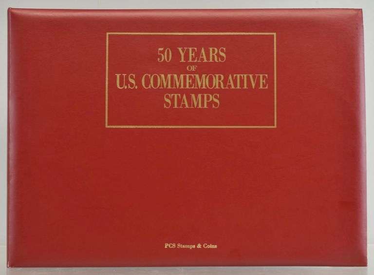 50 Years of U.S. Commemorative Stamps Binder - Matthew Bullock Auctioneers