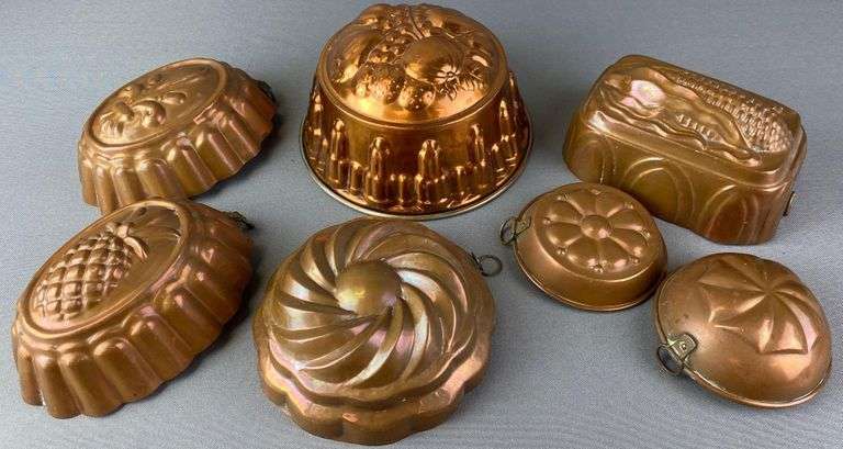 Group of 7 Cake/Bread Forms - Matthew Bullock Auctioneers