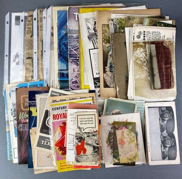 Group of Booklets, Notepads, and More - Matthew Bullock Auctioneers