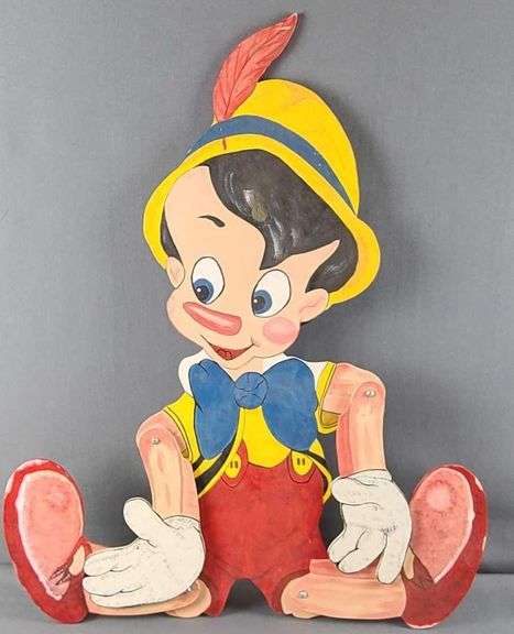 Wood articulated Pinocchio - Matthew Bullock Auctioneers