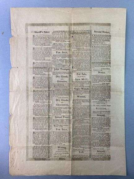Vintage Reprinted Newspaper Featuring George Washington Death and ...