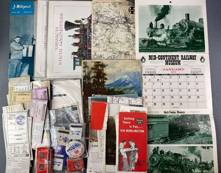 Group of Railroad Items - Matthew Bullock Auctioneers