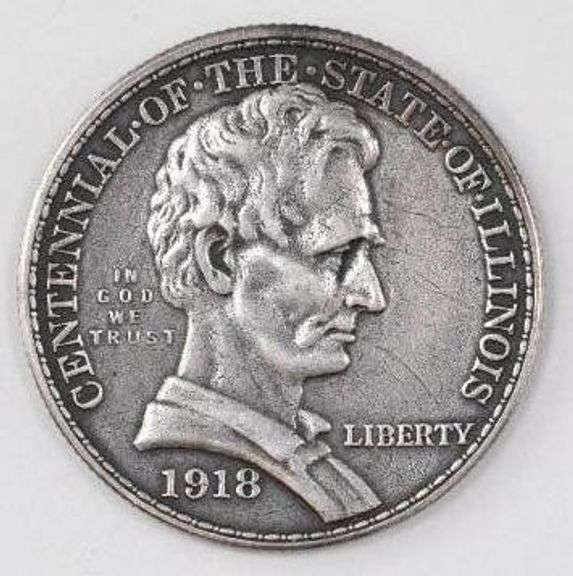 1918 Lincoln Commemorative Silver Half Dollar - Matthew Bullock Auctioneers