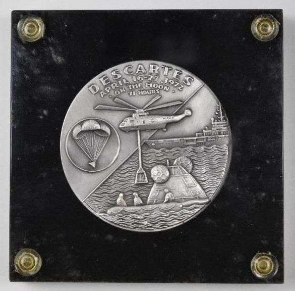 Apollo 16 Commanders Medallic Art Co. 5oz. .999 Fine Silver - Matthew ...