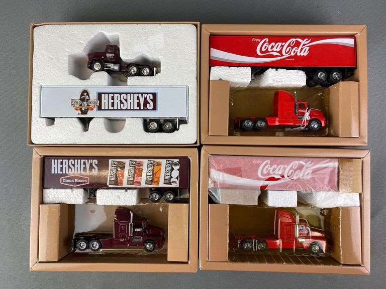 Group of 4 Licensed Die Cast Semis - Matthew Bullock Auctioneers