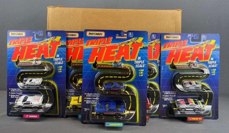 Group of 17 Matchbox Triple Heat die-cast vehicle sets - Matthew ...
