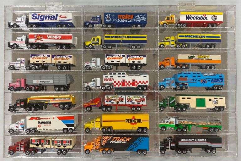 Group of 21 Matchbox die-cast tractor-trailers - Matthew Bullock ...