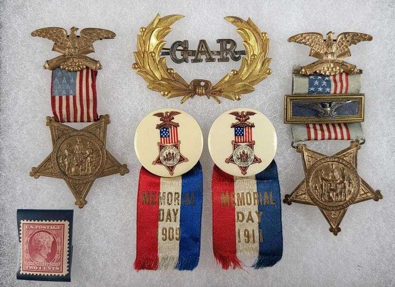 Civil War Era GAR medals and insignia - Matthew Bullock Auctioneers