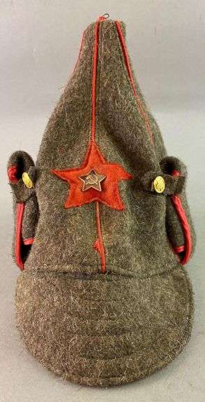 WW2 Russian Type Budenovka Cap - Matthew Bullock Auctioneers