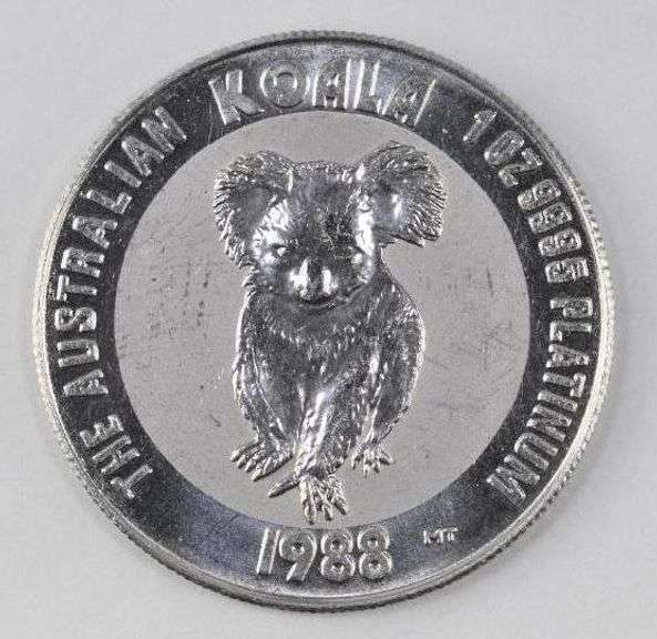1988 $100 Australia Koala 1oz. .9995 Fine Platinum - Matthew Bullock ...