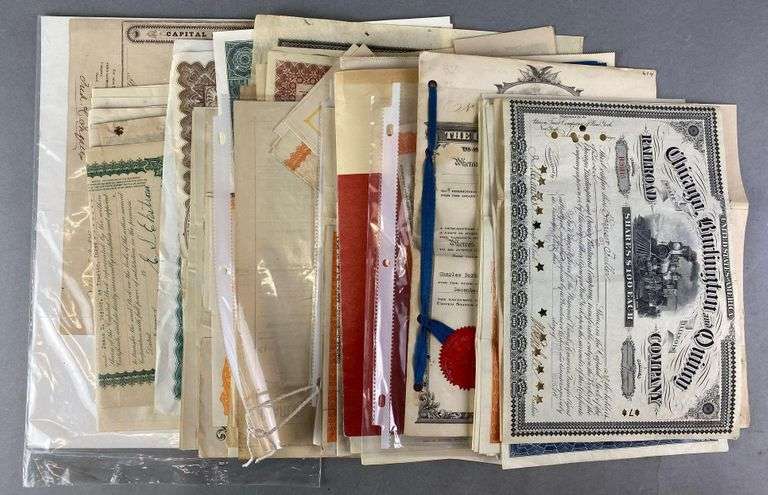 Group of Documents and Certificates - Matthew Bullock Auctioneers