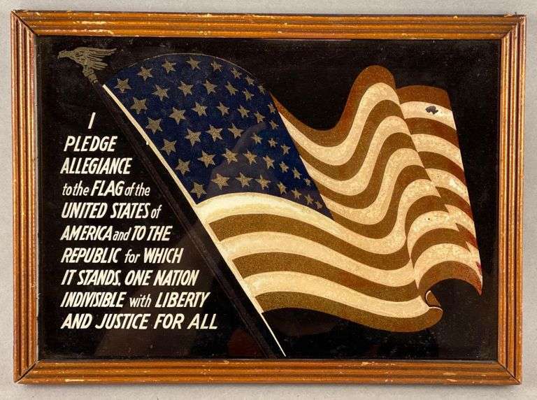 WW2 Reverse Painted Patriotic Framed Wall Decor - Matthew Bullock ...