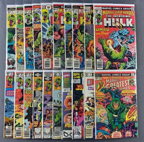 Group of 20 Marvel Comics Marvel Super-Heroes Comic Books - Matthew ...