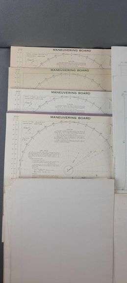 Group of military plotting sheets - Matthew Bullock Auctioneers