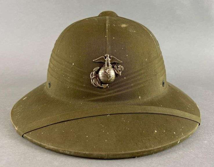 WW2 Marine Corps Pith Helmet - Matthew Bullock Auctioneers