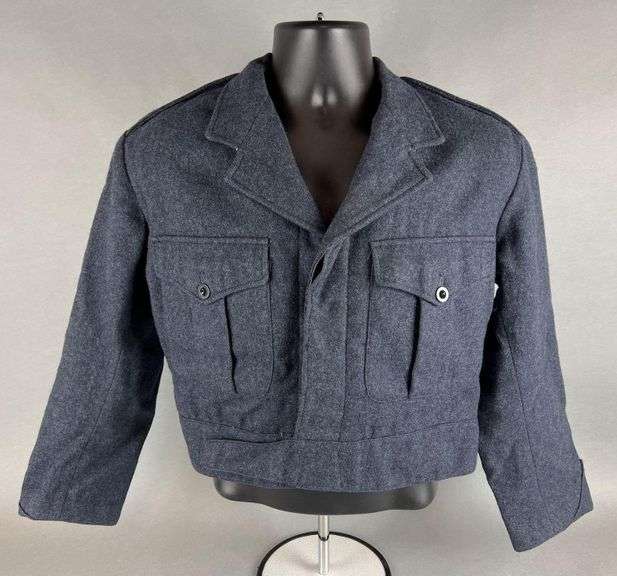 WW2 Era British RAF Blue Battle Jacket - Matthew Bullock Auctioneers