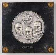 Apollo 13 Commanders Medallic Art Co. 5oz. .999 Fine Silver - Matthew ...