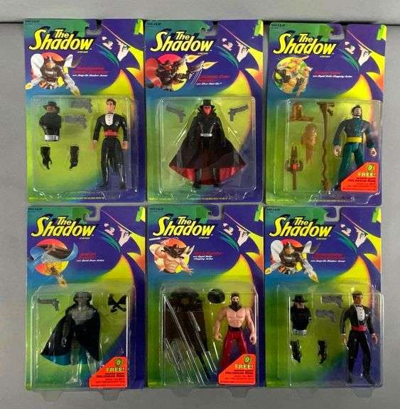 Group of 6 Kenner The Shadow Action Figures - Matthew Bullock Auctioneers