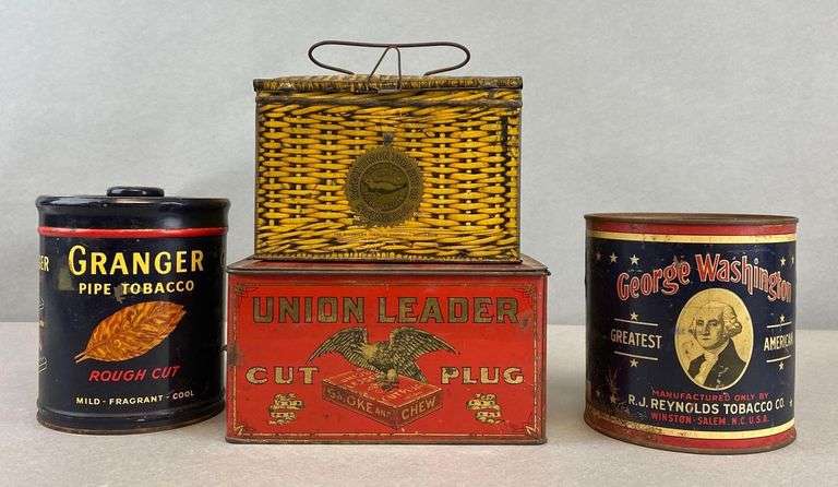 Group of 4 Tobacco Advertising Tins - Matthew Bullock Auctioneers