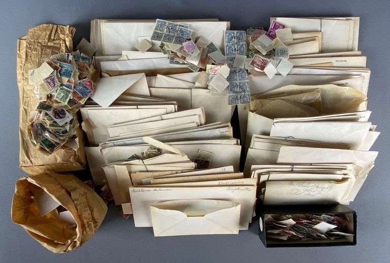 Large Group of Assorted Stamps - Matthew Bullock Auctioneers