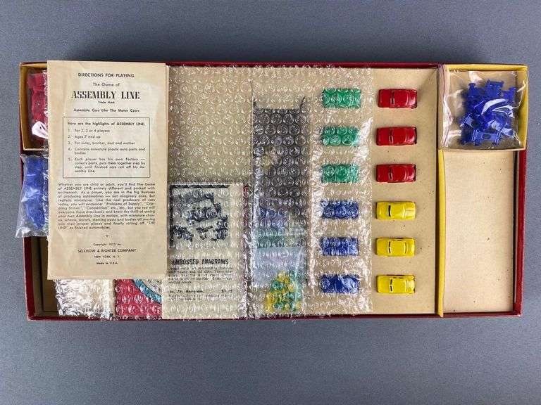 The Game of Assembly Line Board Game - Matthew Bullock Auctioneers