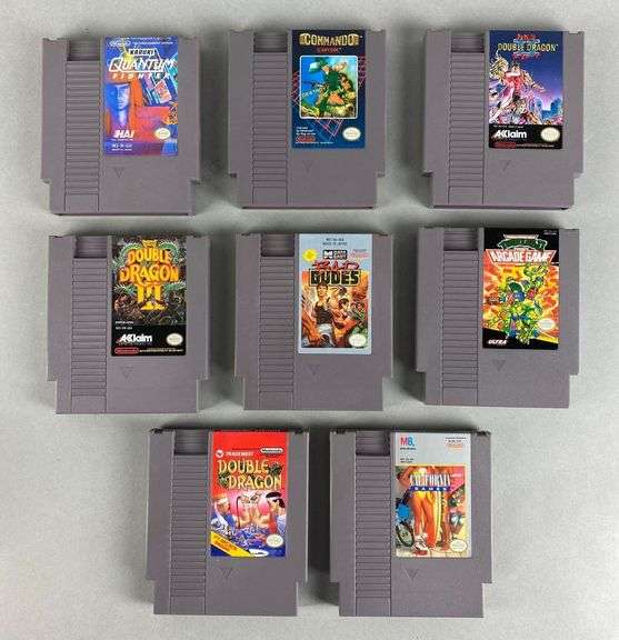 Group of 8 Nintendo NES Game Cartridges - Matthew Bullock Auctioneers