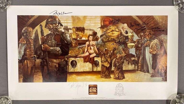 Star Wars In the Court of Jabba the Hutt Signed Poster - Matthew ...