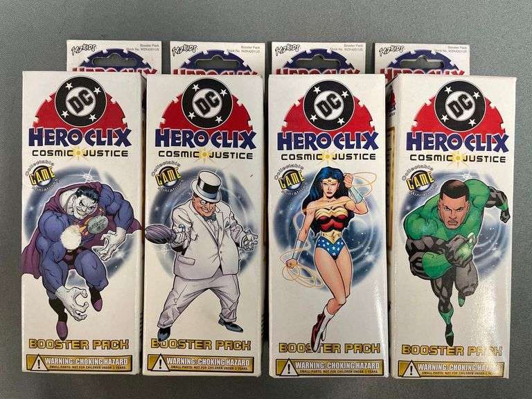 DC Hero Clix Cosmic Justice Miniature Game Booster Packs - Matthew ...