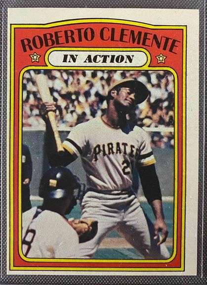 1973 Topps Roberto Clemente #50 and 1972 In Action #310 - Matthew ...