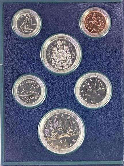 Groupof (6) Royal Canadian Mint Coin Sets 1980's - Matthew Bullock ...