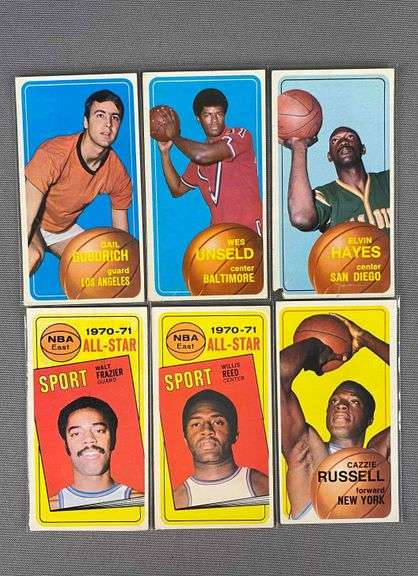 Group of 50+ 1970 Topps Basketball Cards with HOFs, Stars and Rookies ...