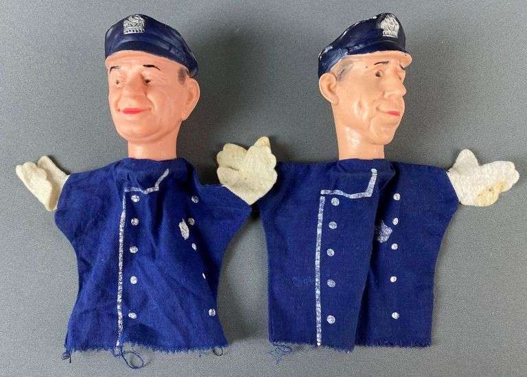 Group of 2 Vintage Car 54 Hand Puppets - Matthew Bullock Auctioneers