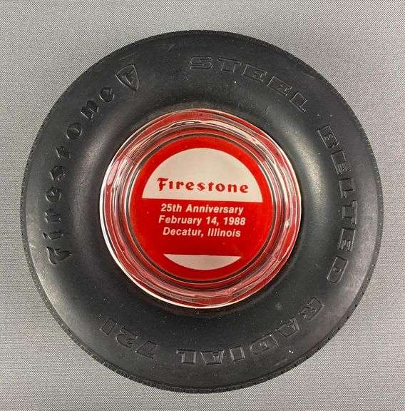 Firestone 25th Anniversary Advertising Ashtray - Matthew Bullock ...