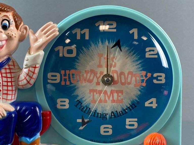 James Corp. Howdy Doody Talking Alarm Clock - Matthew Bullock Auctioneers