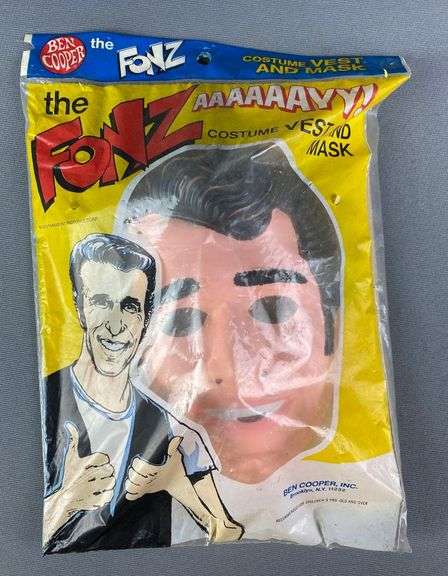 Vintage Ben Cooper Happy Days The Fonz Mask - Matthew Bullock Auctioneers