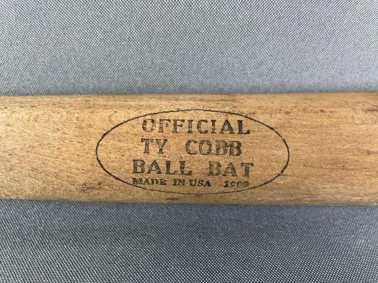 1909 Official Ty Cobb Mini Baseball Bat - Matthew Bullock Auctioneers