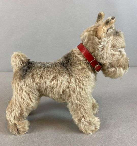 Vintage Steiff Dog Tessie Plush Animal - Matthew Bullock Auctioneers