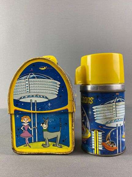Group or 2 Vintage The Jetsons Tin Lunchbox and Thermos - Matthew ...