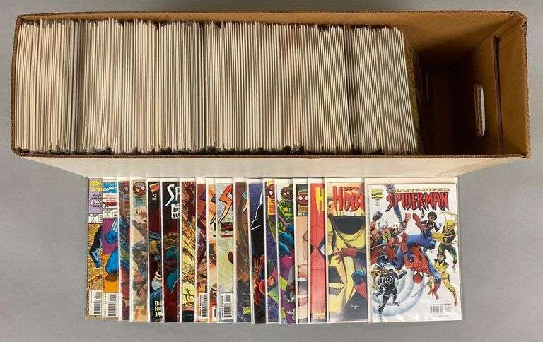 Long Box of Marvel Comic Books - Matthew Bullock Auctioneers