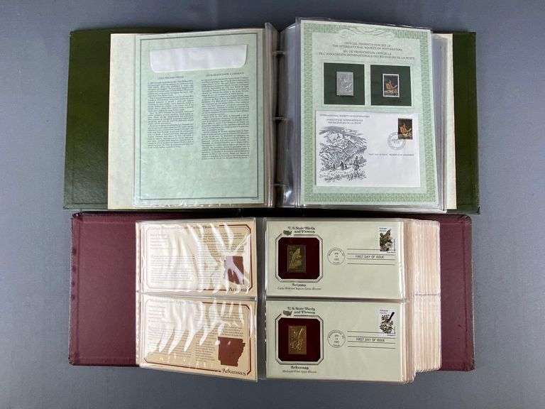 Group of 9 Assorted Stamp Albums and First Day Covers - Matthew Bullock ...